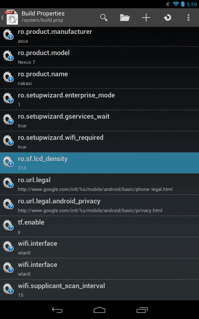 Build Prop Editor:Androidのbuild.propを簡単に、楽に編集できるアプリ。 - アンドロイドラバー
