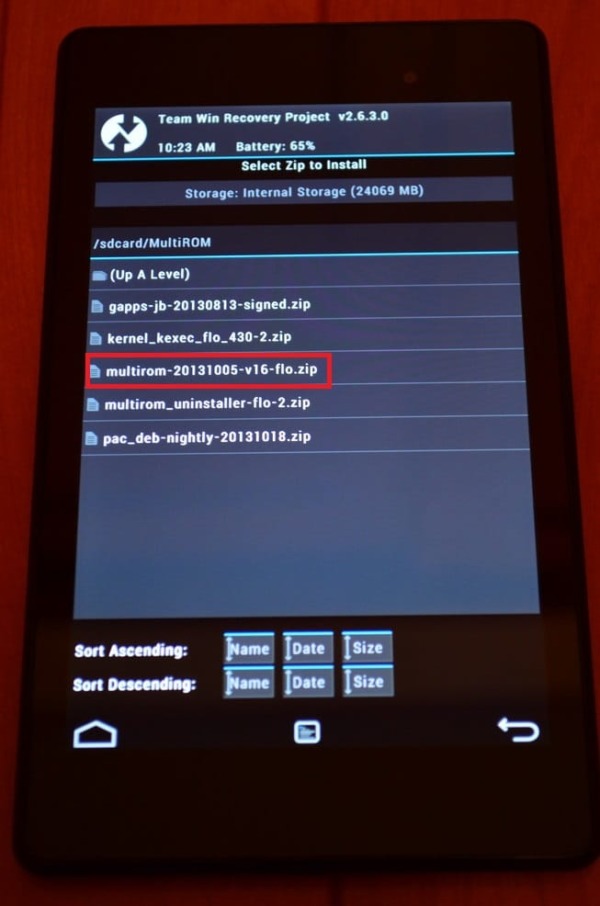 新型Nexus7(2013)をMultiROMでデュアルブート(マルチブート)化して、複数のROMを起動する方法。 - アンドロイドラバー