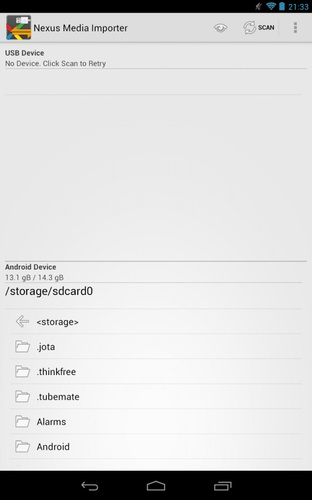Nexus Media Importer:Nexus 7などでSDカードやUSBメモリの内容を見たり共有することができる必須アプリ ...