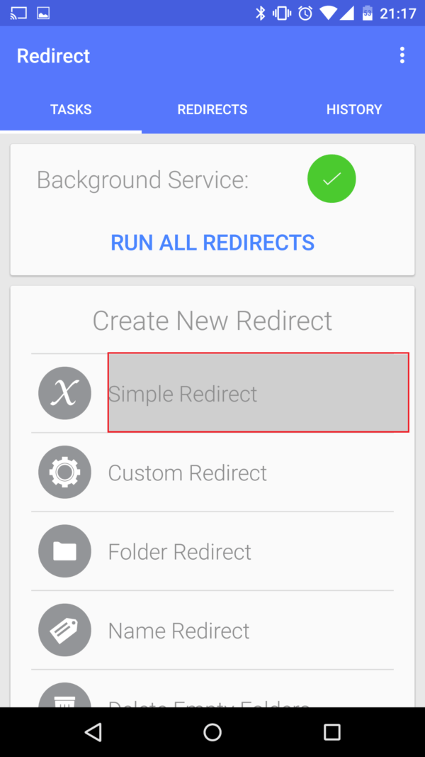 Redirect File Organizer:Androidでダウンロードした画像などのファイル保存先(場所)を自分の好きなフォルダに変更できるアプリ。 - アンドロイドラバー